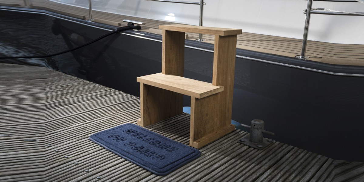 Teak steps, cockpit stairs and jetty stairs - ARC Marine