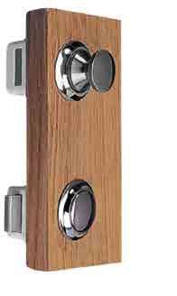 ARC Marine Push button catch, flush mounted - Ø 2,5 cm, chrome - ARC Marine