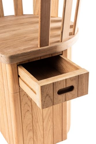 ARC Marine Teak kolom voor stuurstoel 2050 met lade - ARC Marine